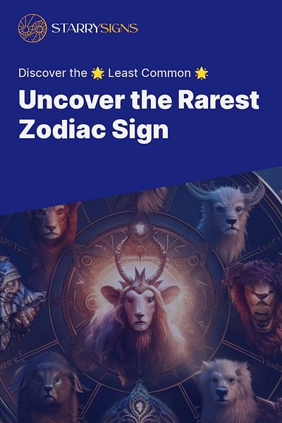 What is the least common zodiac sign? What is the least common zodiac sign?